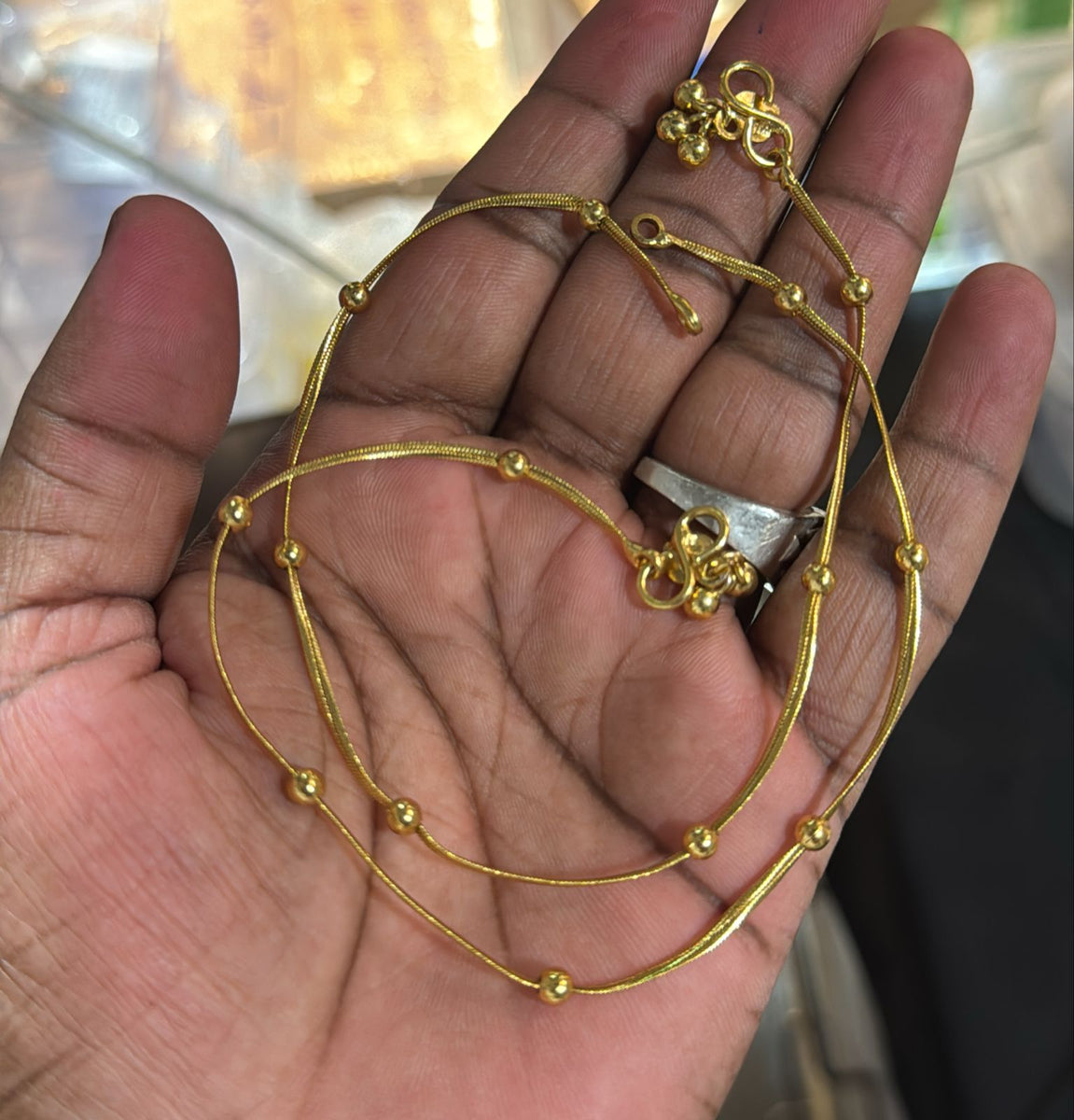 Gold Plated Ball Design Pazaib – Aloro Jewels