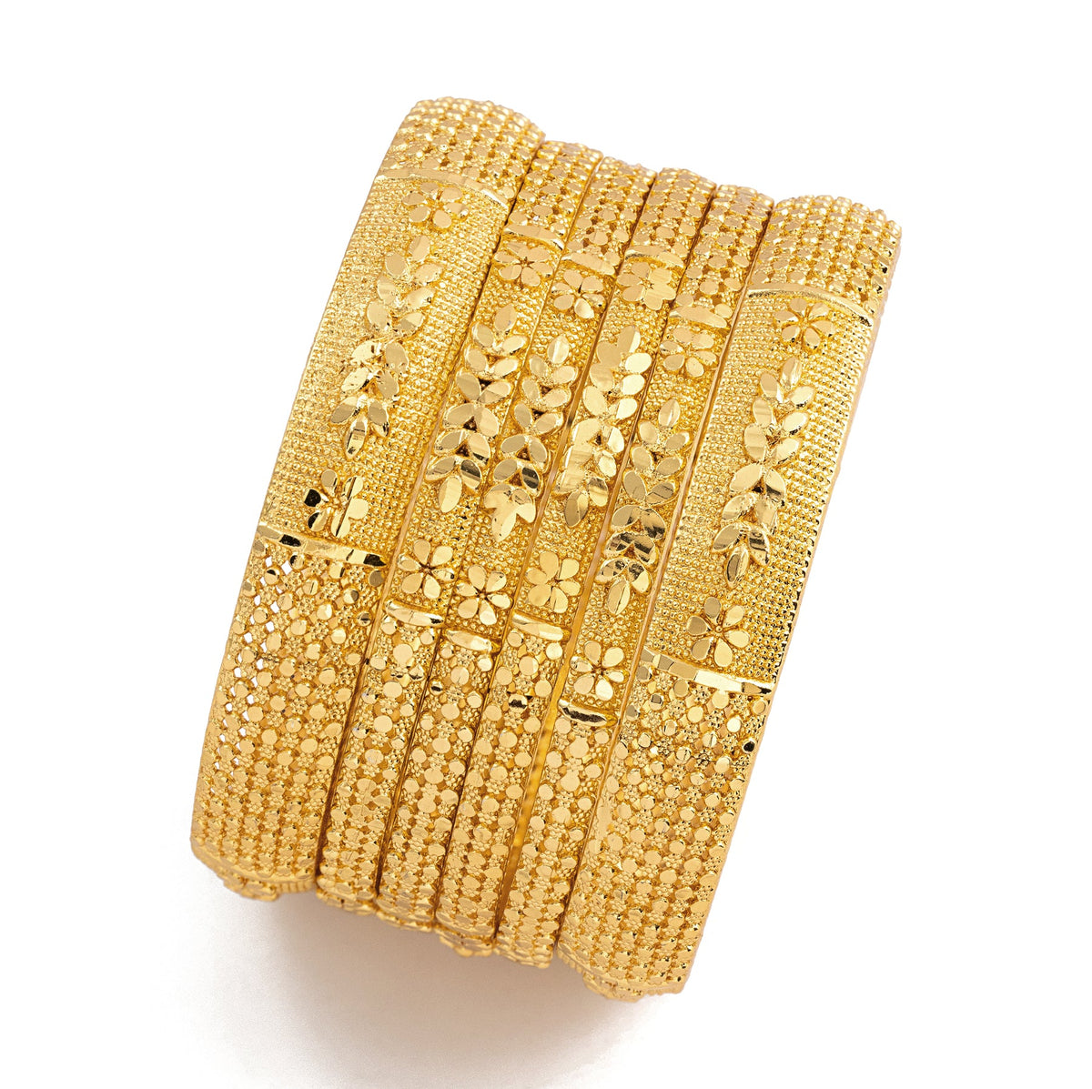 Gold Plated Madrasi Kangan – Aloro Jewels